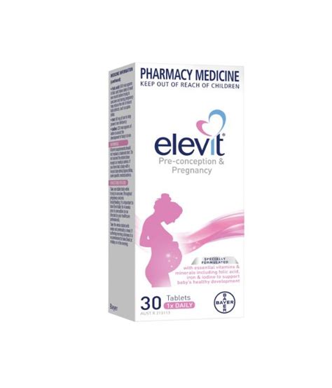 Elevit Pre Conception And Pregnancy Multivitamin Tablets 30 Pack 30 Days