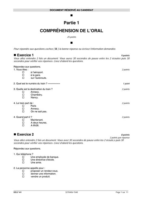SOLUTION Delf A Practice Exam Paper Set Studypool