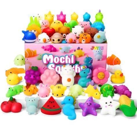 Joyin Mochi Squishy Toys Set Random 25 Pack Mini Mochi Party Want It All