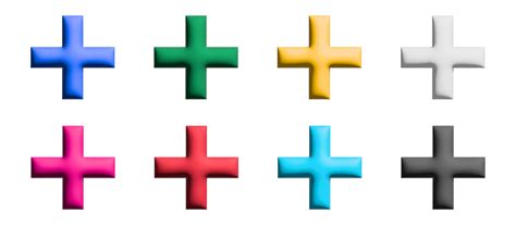Free Plus Icon Set Colored Symbols Graphic Elements 16617501 Png With