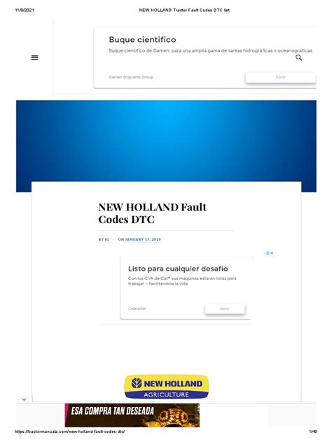 New Holland Tractor Fault Codes Dtc List Pdf Fuel Injection Vacuum Tube