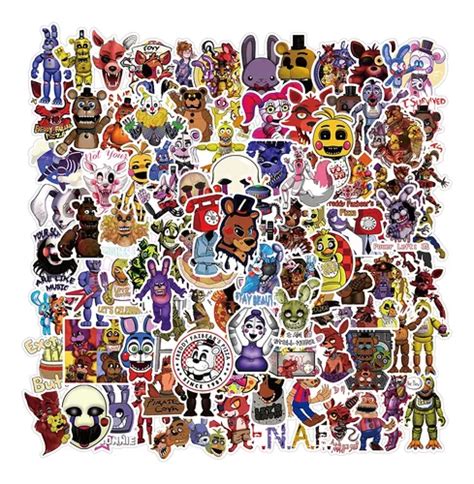 Minstoo 100 Uds Cinco Noches En Freddys Vinilo Monopatín Gui Meses