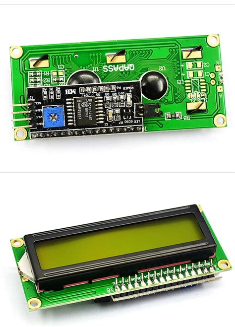 bảng chuyển đổi lcd1602 chứa màn hình lcd màu vàng xanh iic i2c giao