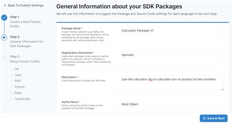 sdk publishing tutorial apimatic documentation