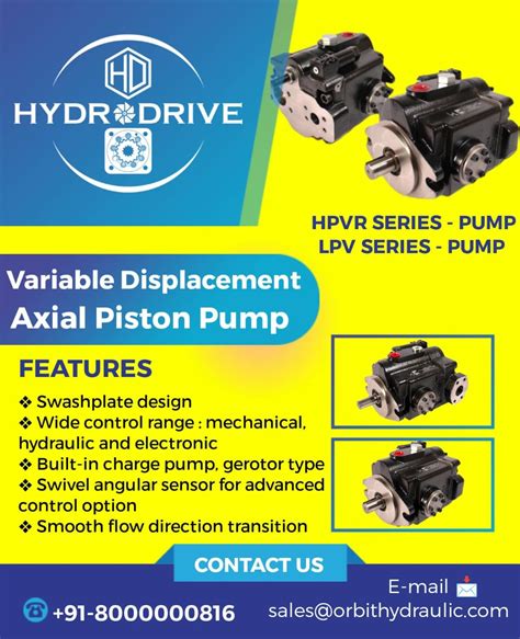 Hpv Continental Hydraulics Axial Piston Pump In Hyderabad