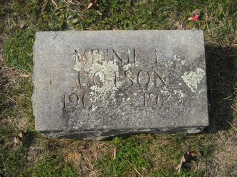 Minnie L Dotson 1906 1923 Find A Grave Memorial