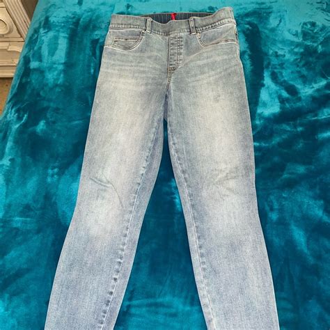 Spanx Tummy Control Denim Leggings Size Medium Gem