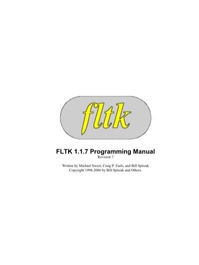 Fltk 117 Programming Ma