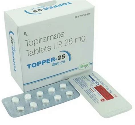Topiramate Tablets Ip Topper 25mg At Rs 220stripe Leemate In Nagpur