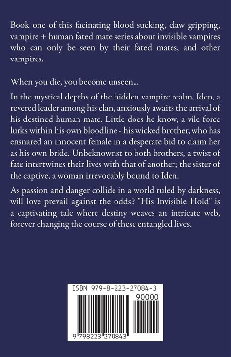 His Invisible Hold Vampire Realm By Tanya Coleby Goodreads