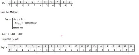 Solved Repeat Matrixvector In Mathcad Ptc Community
