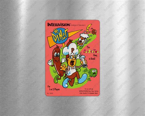 Diner Intellivision Box Cover Video Game Fridge Magnet Etsy
