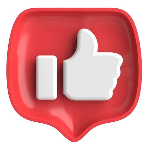 Premium Photo Like Icon Like Button 3d Illustration