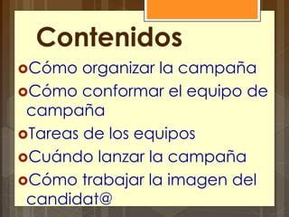 Manual De Campaña Electoral Municipal Pdf