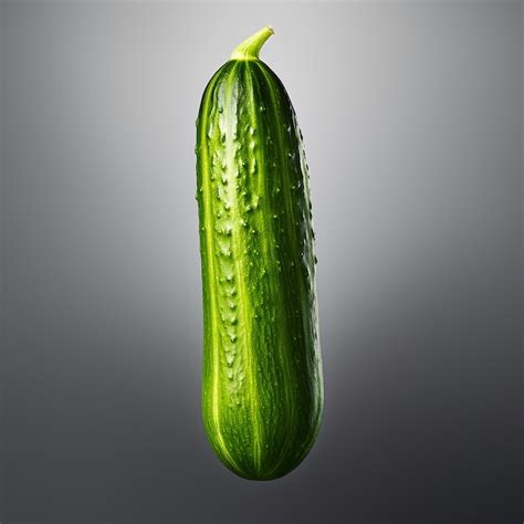 Premium Ai Image Photorealistic Hot House Cucumber