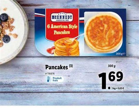 Promo Mcennedy Pancakes Chez Lidl Icatalogue Fr
