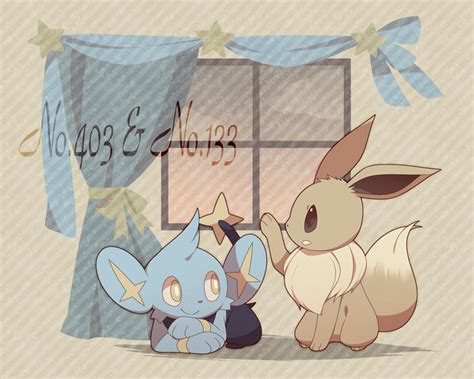 Shinx And Eevee With Their Numbers By Tricku On Deviantart