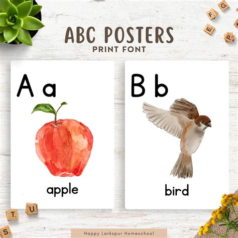 Alphabet Posters Abc Posters Classroom Alphabet Poster Printable