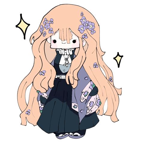 Sheree Miyoushiku Kny Oc Demon Slayer Oc Chibi Comic Art Girls