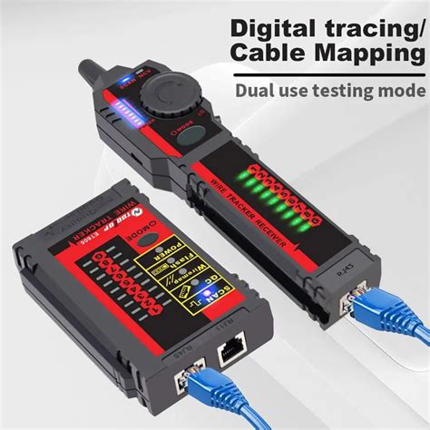 Tooltop Et Network Cable Tester Poe Test Km Digital Cable Tracing Cross Short Circuit