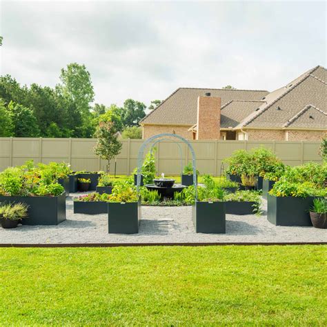 32 Tall Modern Raised Garden Beds 83 X 83 Vego Garden
