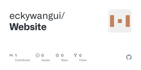 Github Eckywangui Website