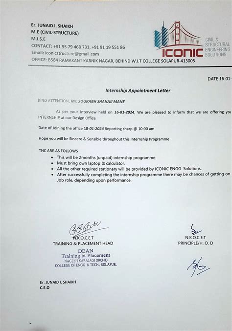 Internship Sourabh Mane