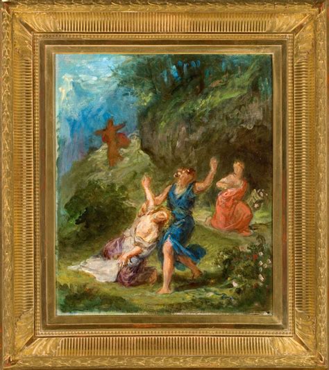 Delacroix Orphée Secourant Eurydice 1862 Traditional Visual Art