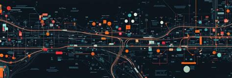 A Complex Network Of Lines And Dots Representing Systems Data Connections And Relationships