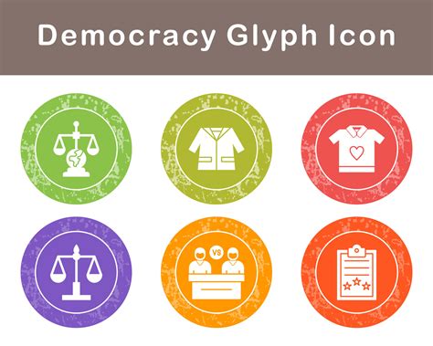 Democracy Vector Icon Set 20728851 Vector Art At Vecteezy