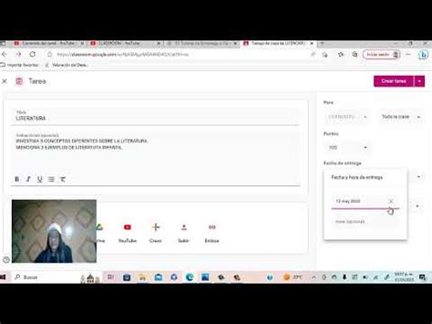Parte Como Crear Una Tarea En Classroom Youtube