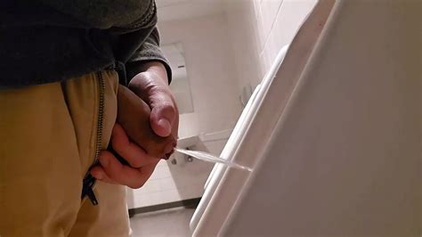 Piss And Cum At The Urinal Gay Amateur Amateur Porn Feat Exhibare