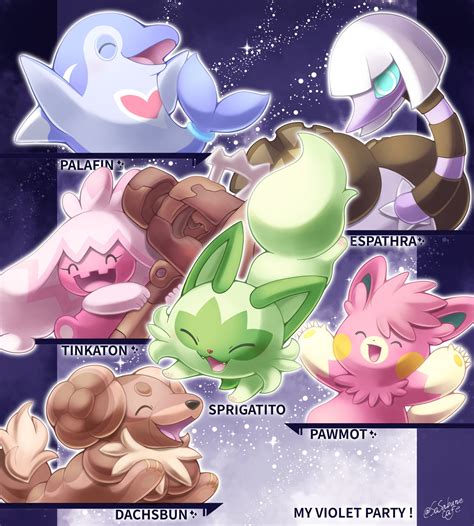 Sprigatito Tinkaton Pawmot Palafin Dachsbun And 2 More Pokemon
