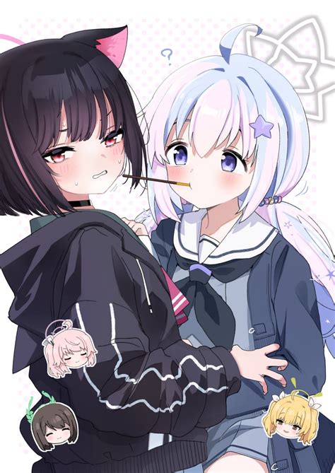 Kazusa Natsu Reisa Yoshimi And Airi Blue Archive Drawn By Yashiro