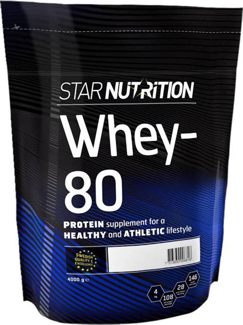 Star Nutrition Whey 80 Mint Chocolate 4kg • Pris