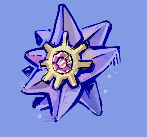0121 Starmie Pokemon Daily Sticker Kurapixel