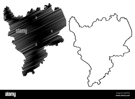 East Midlands Region United Kingdom Region Of England Map Vector