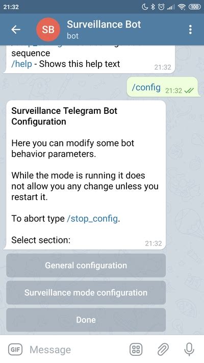 Github Pchineatelegram Surveillance Bot Basic Video Surveillance