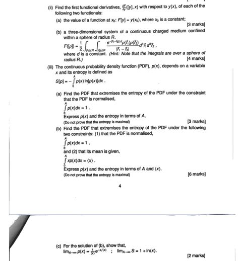 Solved Ii Find The First Functional Derivatives Chegg