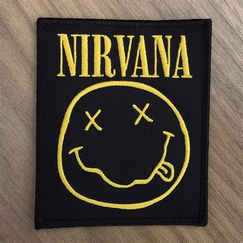 Nirvana Smiley Face Logo Embroidered Patch Todestrieb