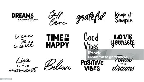 Ilustración De Mensajes De Pensamiento Positivo Frases Motivacionales