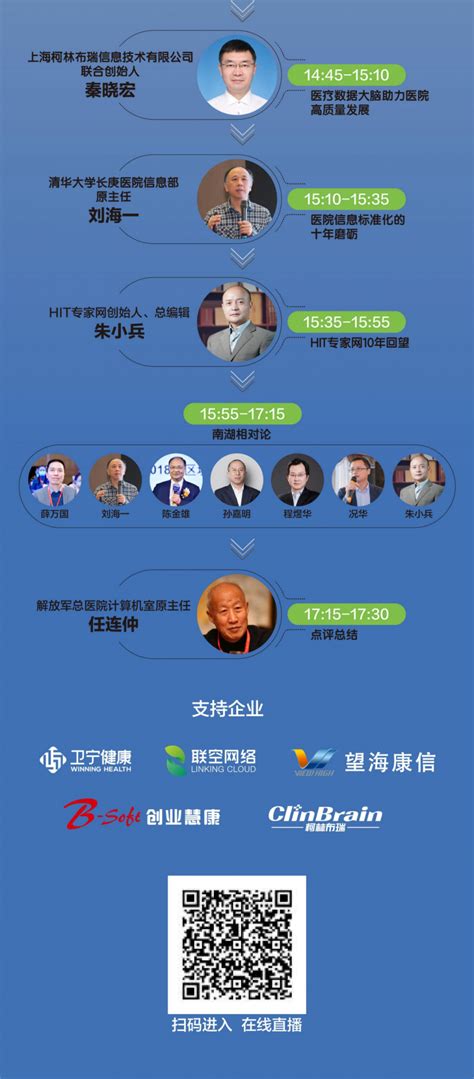 活动预告 2022年南湖HIT论坛十年洞见医疗信息化未来