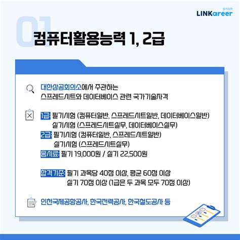 [공기업 가산점 자격증] 공기업 취직 원한다면 따야 할 자격증 모음 링커리어 커뮤니티