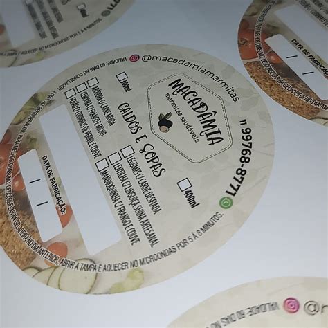 Adesivos Personalizados Para Marmitas Fit JPrint