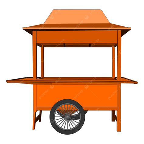 Food Cart Angkringan Vector Angkringan Food Cart Vector Png And
