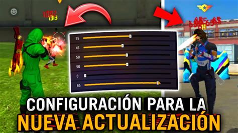 CONFIGURACIÓN CON SENCIBILIDA CON BOTÓN DE Disparo YouTube