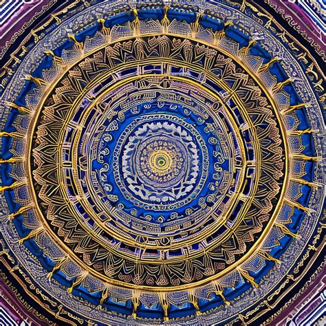 An Intricate Mandala Of Interlocking Patterns Representing The