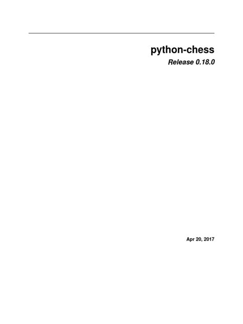 python chess pdf chess gaming