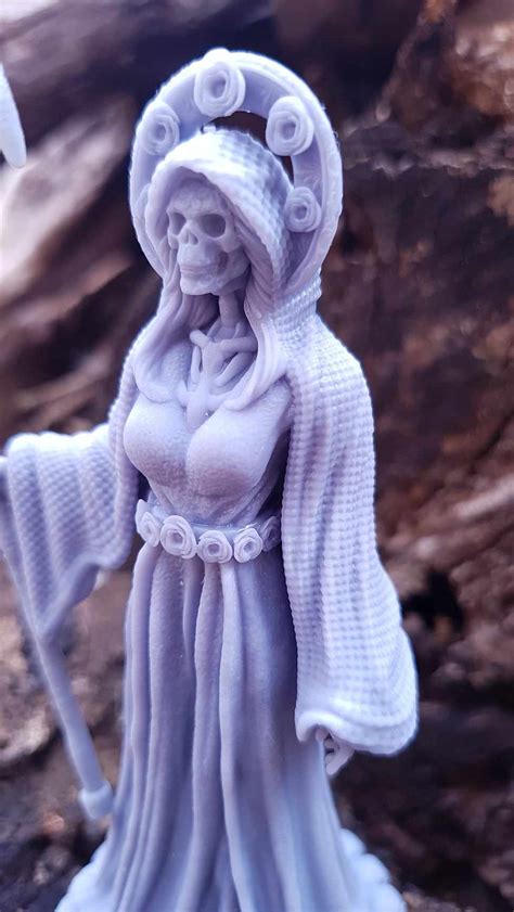 3d Printed Santa Muerte • Made With Eleegoo Mars 3 Pro・cults