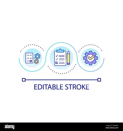 plan management loop concept icon stock vector image and art alamy
